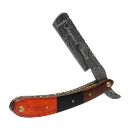 Imperial Touch™ Bethpage Damascus Steel Straight Razor | Luxury Men ...